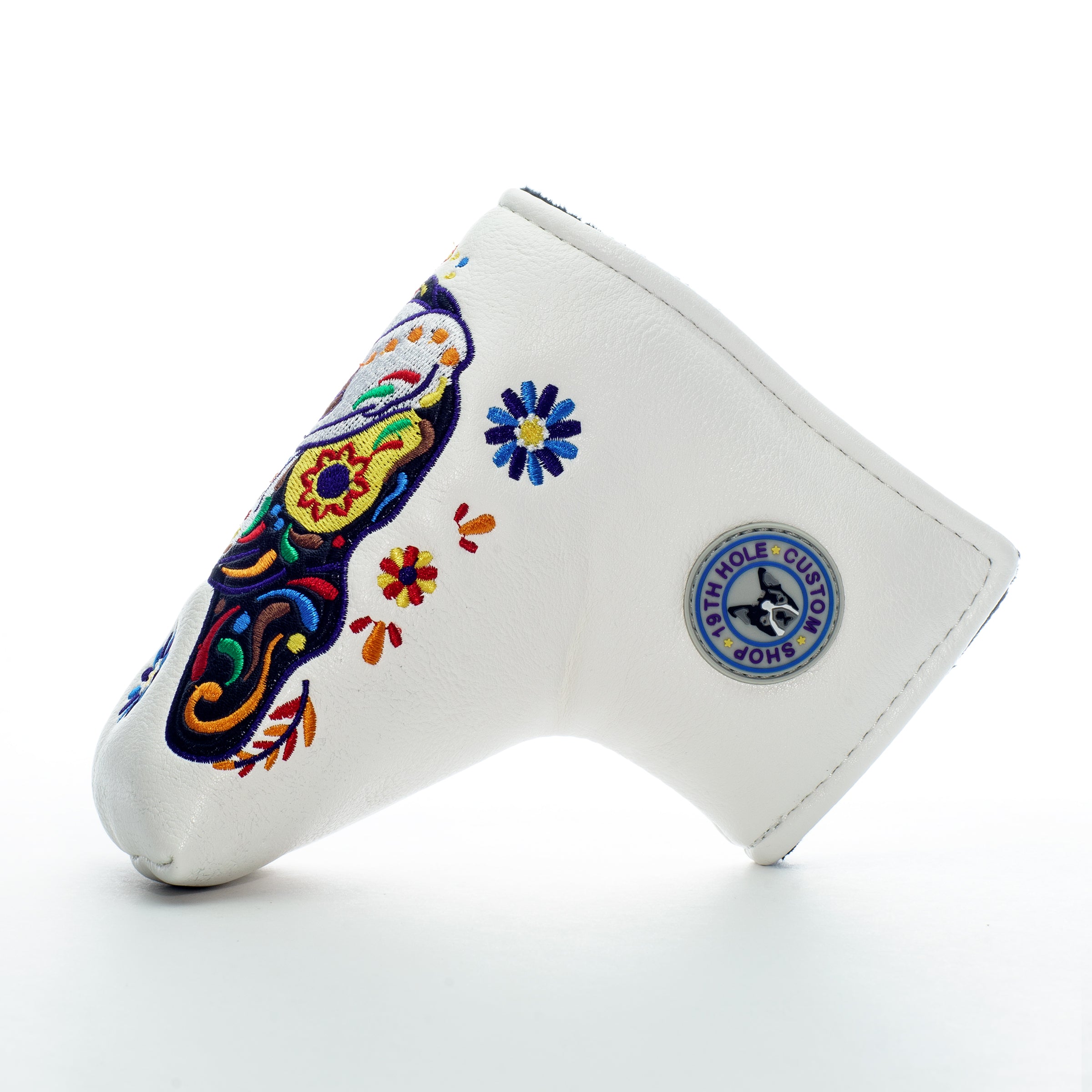 French Bulldog Sugar Skull Blade Mid Mallet Putter Head cover ...