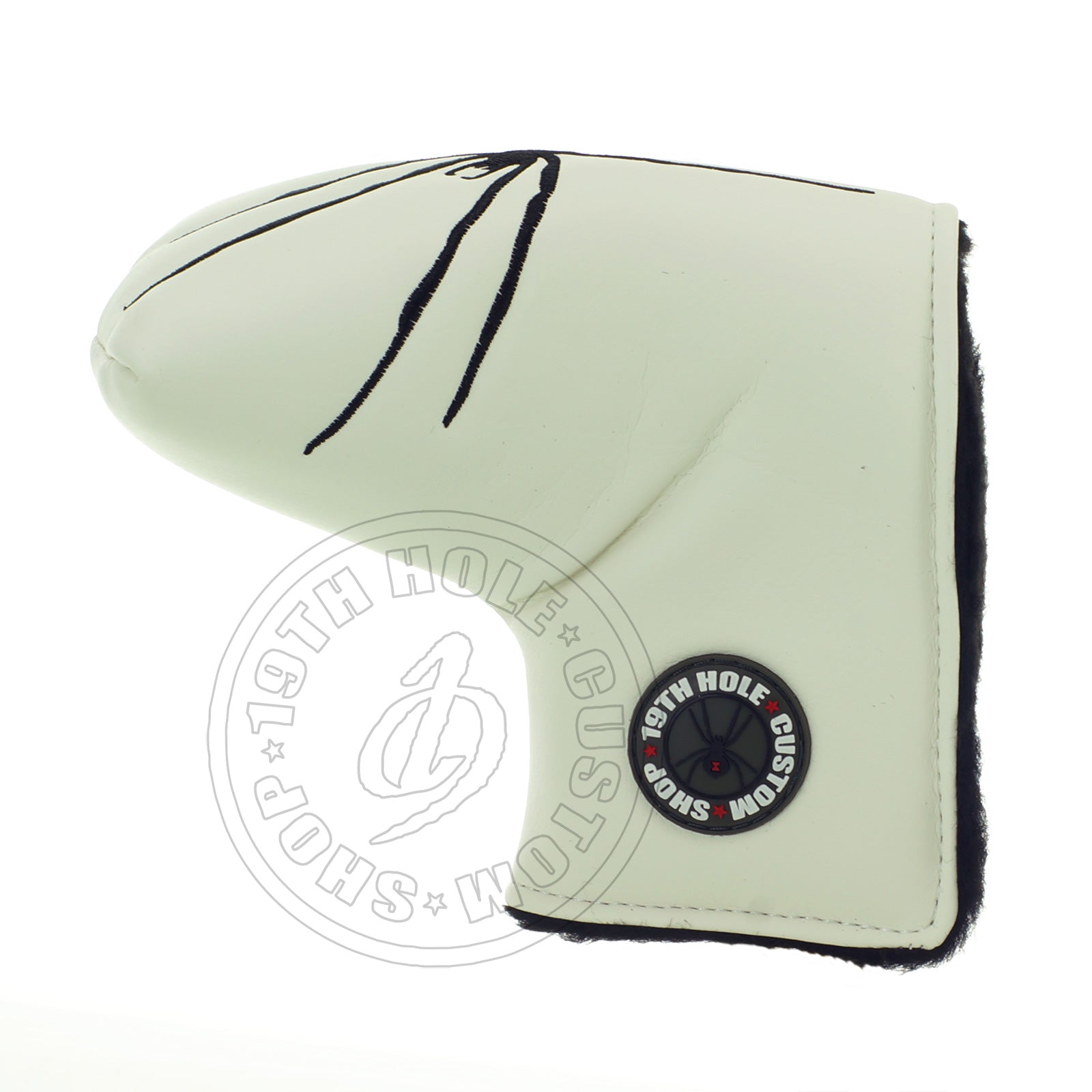 White Spider Blade Mid Mallet Putter Head Cover | 19th Hole Custom Shop ...
